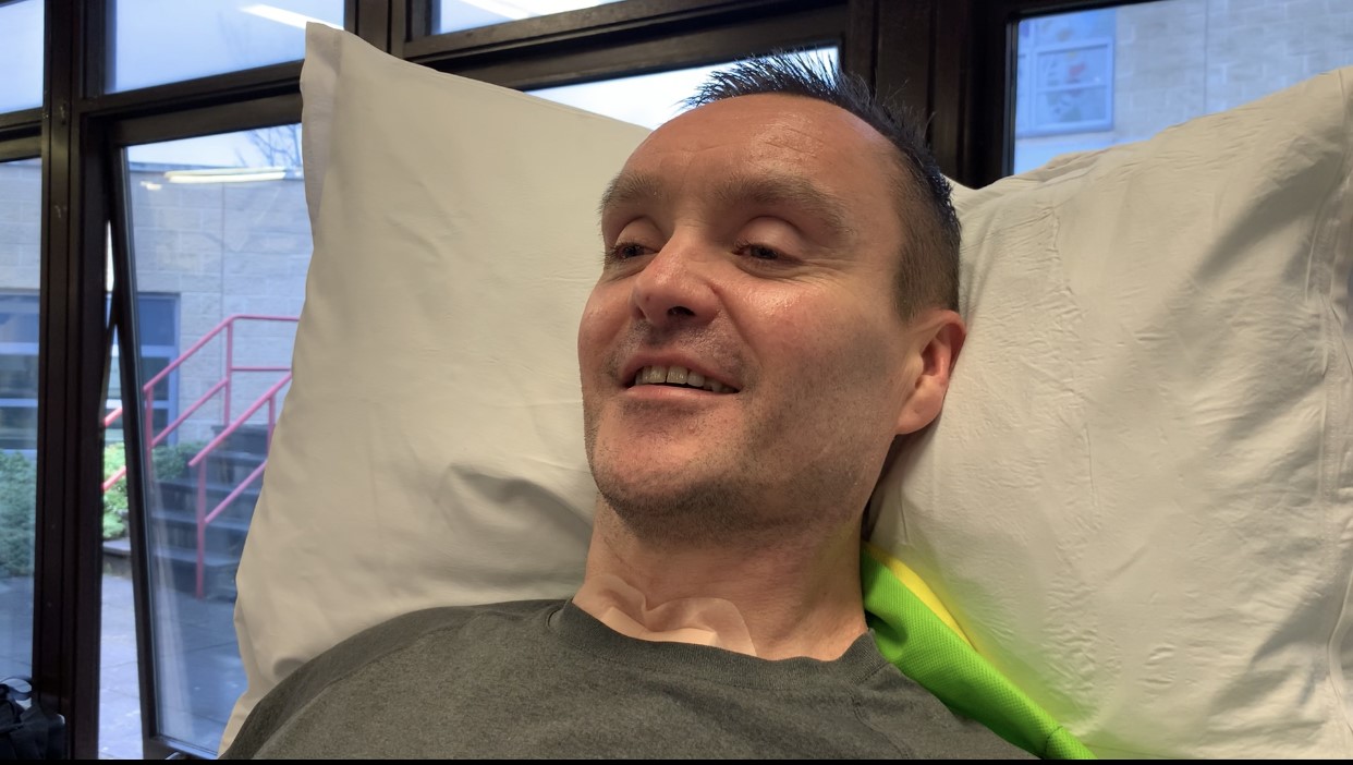 Stoke Mandeville - Davey's physio journey begins - Support Wavey Davey